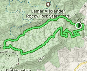 Rocky Fork, Flint Creek, and Flint Mountain Loop, Tennessee - 70 ...