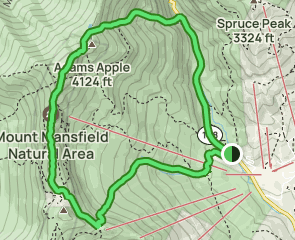 Mount Mansfield Chin via Hell Brook Trail and Hasselton Trail: 124 ...
