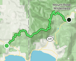 Tahoe Rim Trail (TRT): Brockway Summit to Mount Rose Summit, California ...