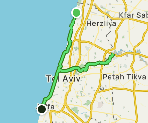 Herzliya Beach to Midron Yafo Park via Yarkon River: 4 Reviews, Map ...