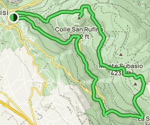 Mount Subasio ring road via Assisi: 18 Reviews, Map - Umbria, Italy ...