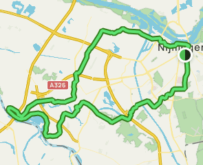 Nijmegen Four Days Marches Route Day 2 50 KM, Gelderland, Netherlands ...