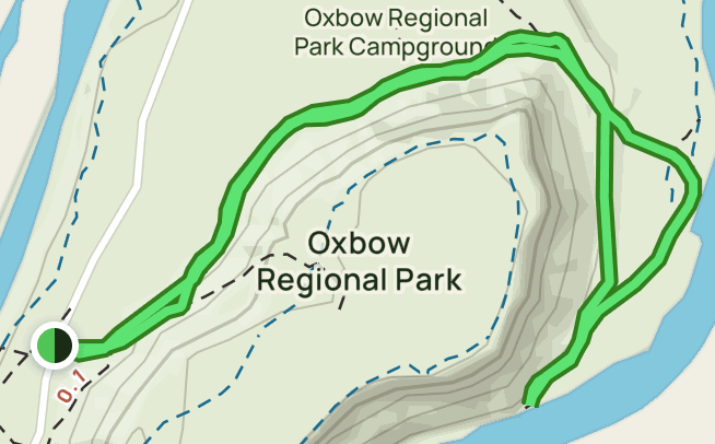 Map Of Sandy River Rapids