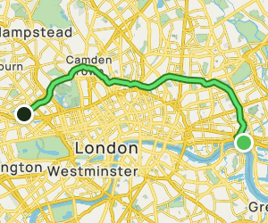 AllTrails | Regent's Canal Towpath: Thames River to Little Venice: 77 ...