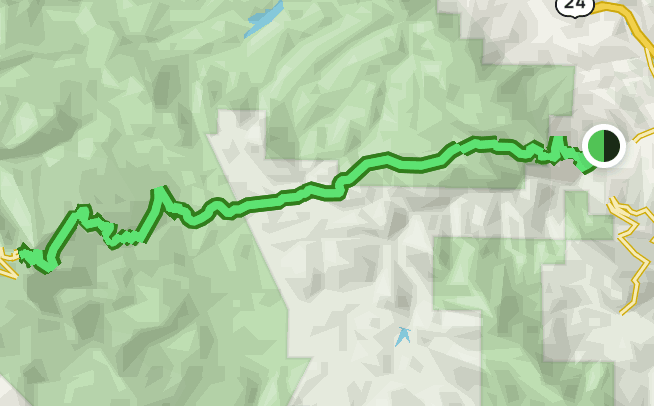 Pikes Peak Hiking Trail Map