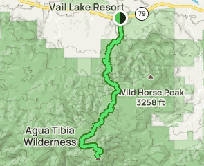 Agua Tibia Mountain via Dripping Springs Trail, California - 1,045 ...