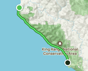Lost Coast Trail: Mattole to Black Sands Beach, California - 1,121 ...