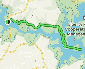 Liberty Reservoir Liberty West and Morgan Runs Trail, Maryland - 1,006 ...