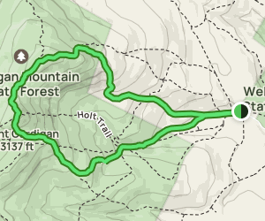Manning Trail, Clark Trail, and Holt Trail Loop to Mount Cardigan: 751 ...