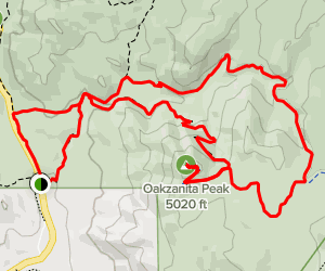 Upper Descanso Creek Trail to Oakzanita Peak and East Mesa Fire Road ...