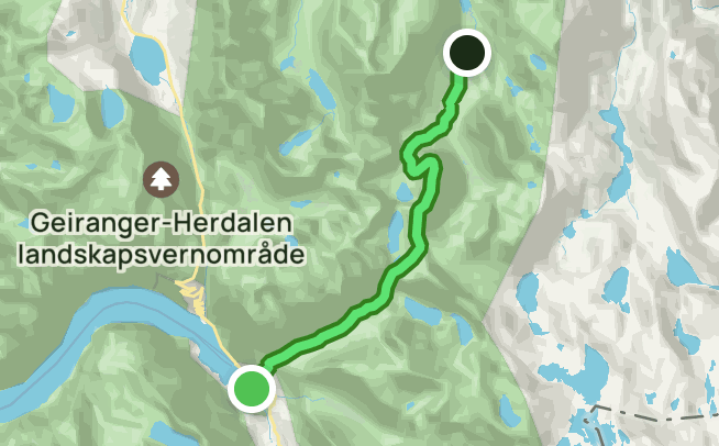 Geirangerfjord Map