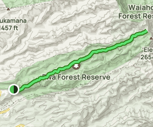 Manana Ridge Trail to Ko'olau Summit | Map, Guide - Oahu, Hawaii ...