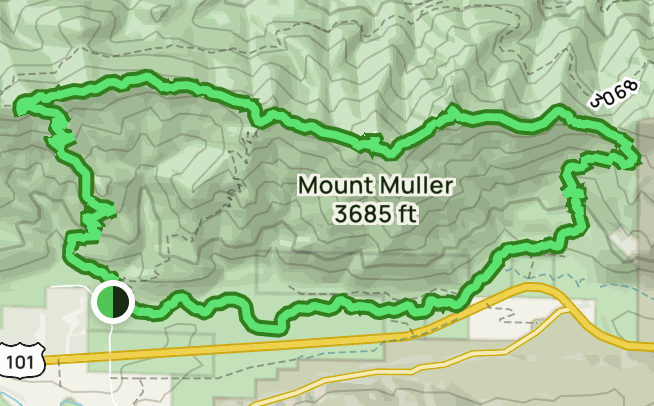 Muller Mountains Map