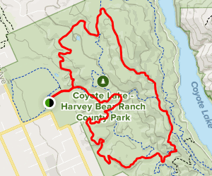 Harvey Bear, Coyote Ridge, Savannah and Willow Springs Trail Loop | Map ...