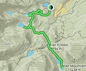 Nymph Lake, Lake Haiyaha, Mills Lake and Jewel Lake | Map, Guide ...