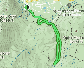 Rainbow Lake, Miners Creek, and Peaks Trail Loop, Colorado - 1,041 ...