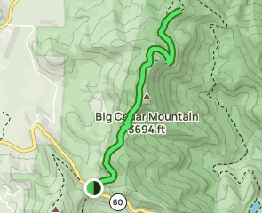 Big Cedar Mountain and Granny Top via Appalachian Trail, Georgia ...