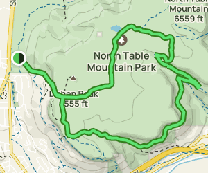 North Table Mountain, Cottonwood Canyon, Tilting Mesa Trail: 739 ...