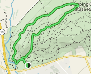 Sleeping Giant White, Blue, and Violet Trail Loop, Connecticut - 628 ...