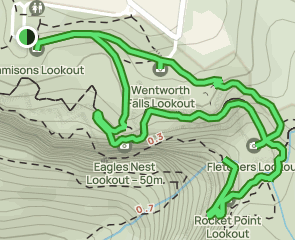 Wentworth Falls, Fletcher's Lookout and Rocket Point Lookout Track, New ...