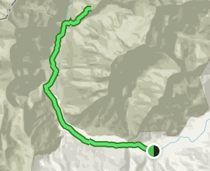 French Ridge Hut from Wanaka Mount Aspiring Roadend Carpark, Otago, New ...