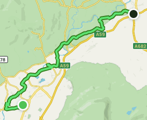 Ribble Way Section 3: Clitheroe to Gisburn, Lancashire, England - Map ...