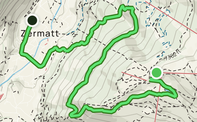 Zermatt Hiking Map