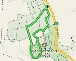 Maulden Woods and Pennyfather's Woods Circular, Bedfordshire, England ...