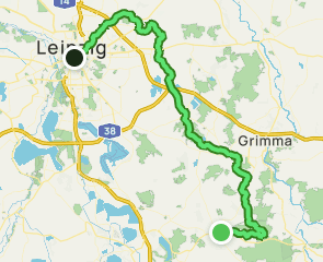 Bad Lausick to Leipzig along the Parthe, Saxony, Germany - Map, Guide ...