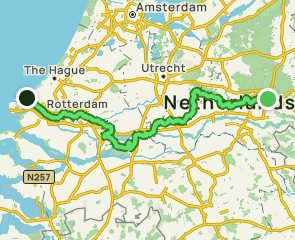 EuroVelo 15 Rhine Cycle Route Netherlands: Arnhem - Hook of Holland ...