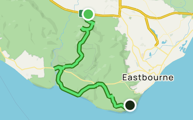 Beachy Head England Map