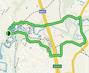 Reddish Vale Country Park Perimeter Loop, Greater Manchester, England ...