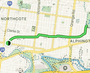 Westgarth Station to Darebin Parklands, Victoria, Australia - 21 ...