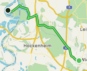 Kollersee through the Schwetzingen Forest, Baden-Wuerttemberg, Germany ...