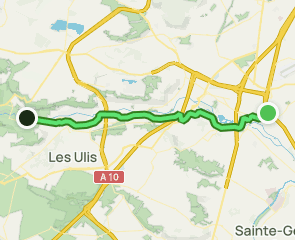 Cycling route from Chilly-Mazarin to Gif-sur-Yvette, Essonne, France ...