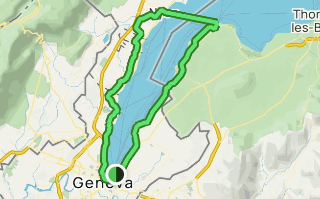 Lac Leman Map