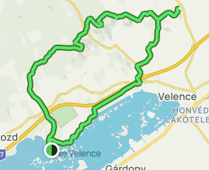 Lake Velence - Templom Mountain Loop, Fejér, Hungary - Map, Guide ...