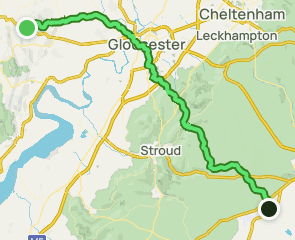 Wysis Way: Box Bush to Kemble, Gloucestershire, England - Map, Guide ...