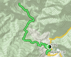 Toshi Village Trek via Triyuginarayan Temple, Uttarakhand, India - Map ...