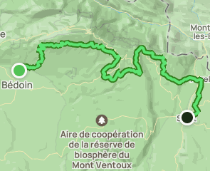 Crossing the Vaucluse by e-bike Segment 3: From Bédoin to Sault ...