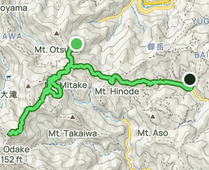 Mount Hinode - Mount Odake - Mount Mitake, Tokyo, Japan - Map, Guide ...