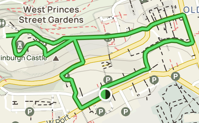 Edinburgh Castle Scotland Map