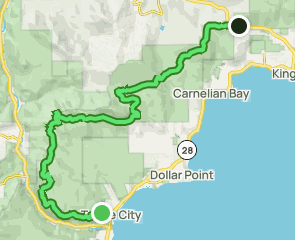 Tahoe Rim Trail (TRT): Tahoe City to Brockway Summit, California - 71 ...
