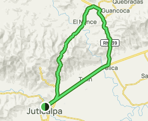 Juticalpa - El Nance - Los Ranchos - Telica, Olancho, Honduras - Map ...