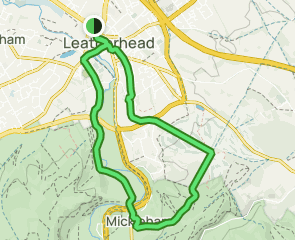 Leatherhead and Mickleham Circular, Surrey, England - 47 Reviews, Map ...
