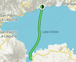 Kayak Route Santa Cruz La Laguna - Santiago Atitlán via Lake Atitlán: 5 ...