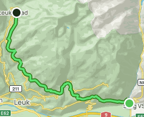 Via Alpina Red Trail, Segment 98: Gampel/ Steg - Leukerbad, Valais ...