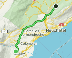 Boudry - Fenin-Vilars-Saules, Neuchâtel, Switzerland - Map, Guide ...