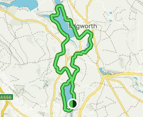 Jumbles Reservoir and Wayoh Reservoir Circular, Greater Manchester ...