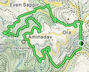 Ein Lavan, Ein Sarig and Beitar Lookout Loop, Jerusalem, Israel - Map ...
